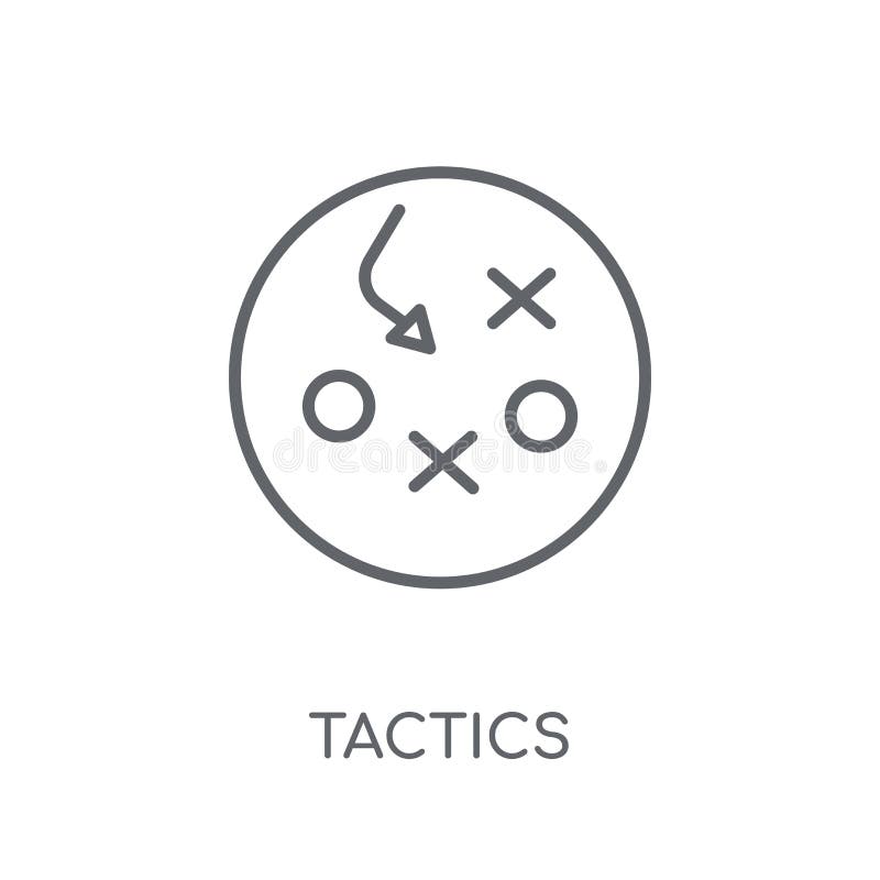 Tactics Linear Icon. Modern Outline Tactics Logo Concept on Whit Stock ...