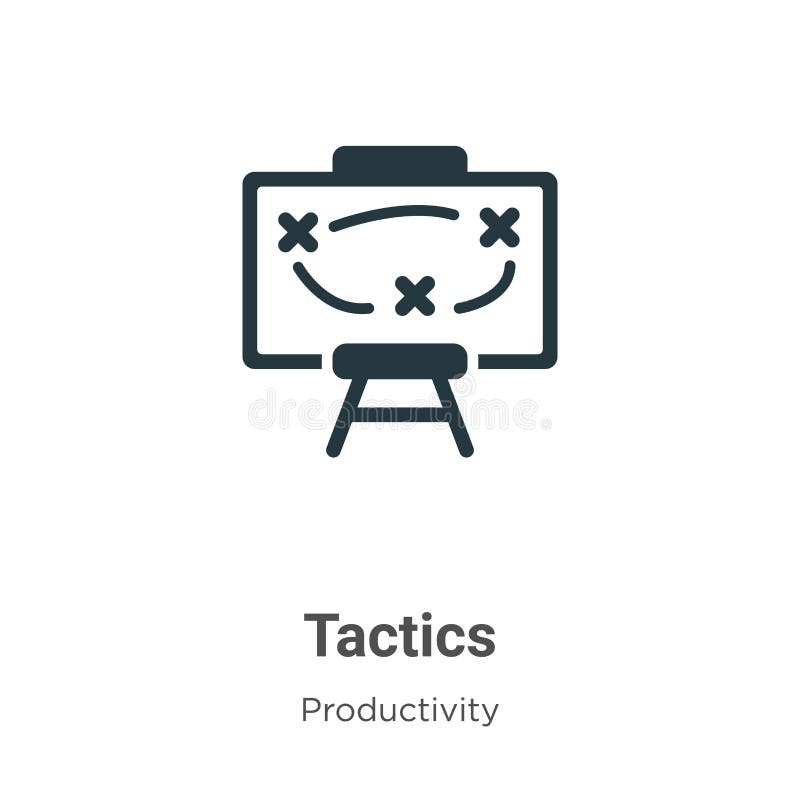 Tactics Vector Icon on White Background. Flat Vector Tactics Icon ...