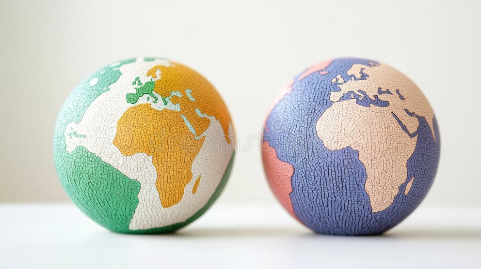 Tactile Learning Sandpaper Colored Globes for Geography Education ...
