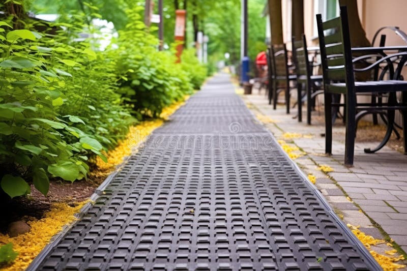 Tactile Paving Guide Path for Blind People Stock Photo - Image of ...