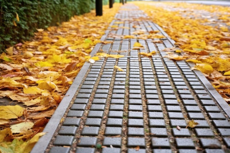 Tactile Paving Guide Path for Blind People Stock Photo - Image of ...