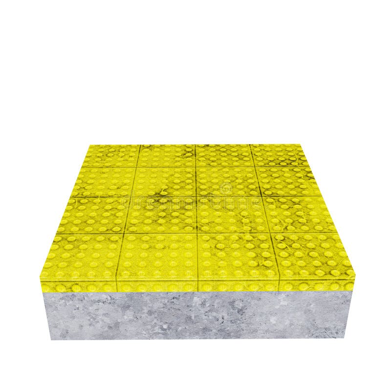 Tactile Paving Isolated on White Background Stock Illustration ...