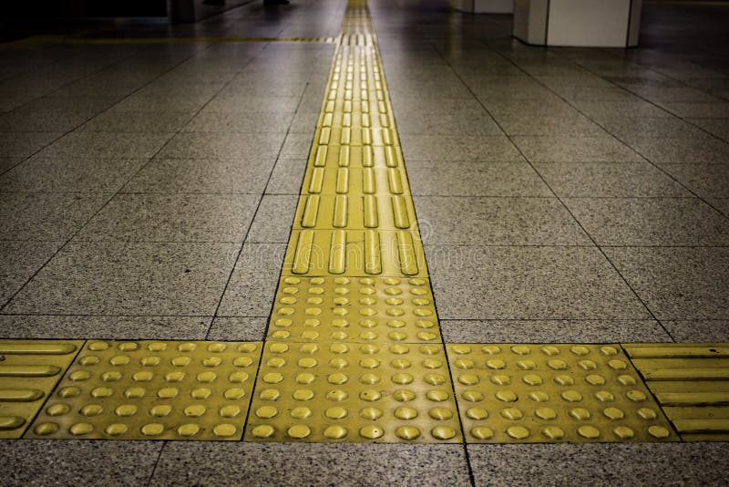 Tactile Paving, Osaka, Japan. Stock Image - Image of tiles, bumpy ...