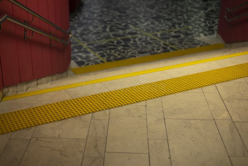 Tactile Tiles for Visually Impaired. Infrastructure Details Stock Photo ...
