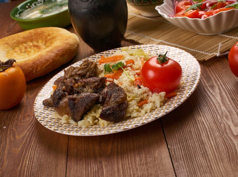Tadjik plov dushanbe stock afbeelding. Image of azië - 109752449