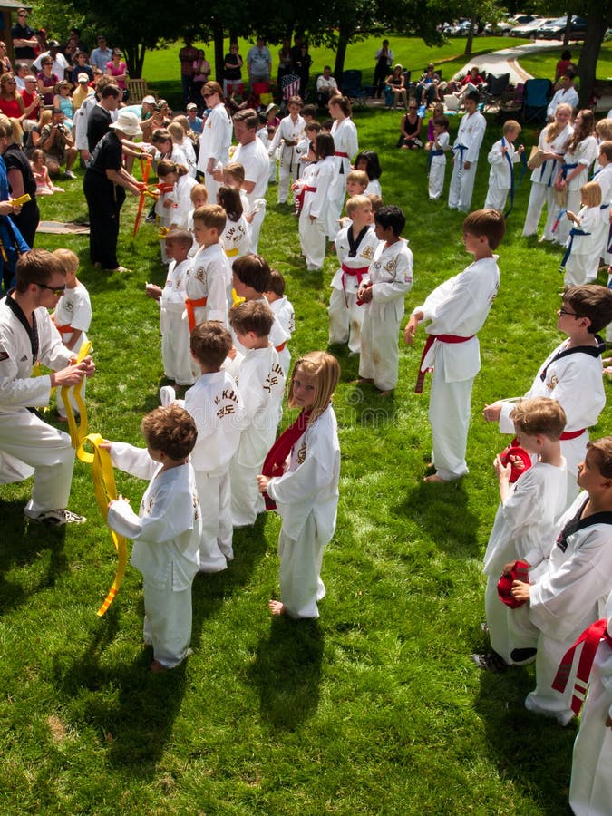 Tae Kwon Do editorial stock photo. Image of park, defense - 42067873