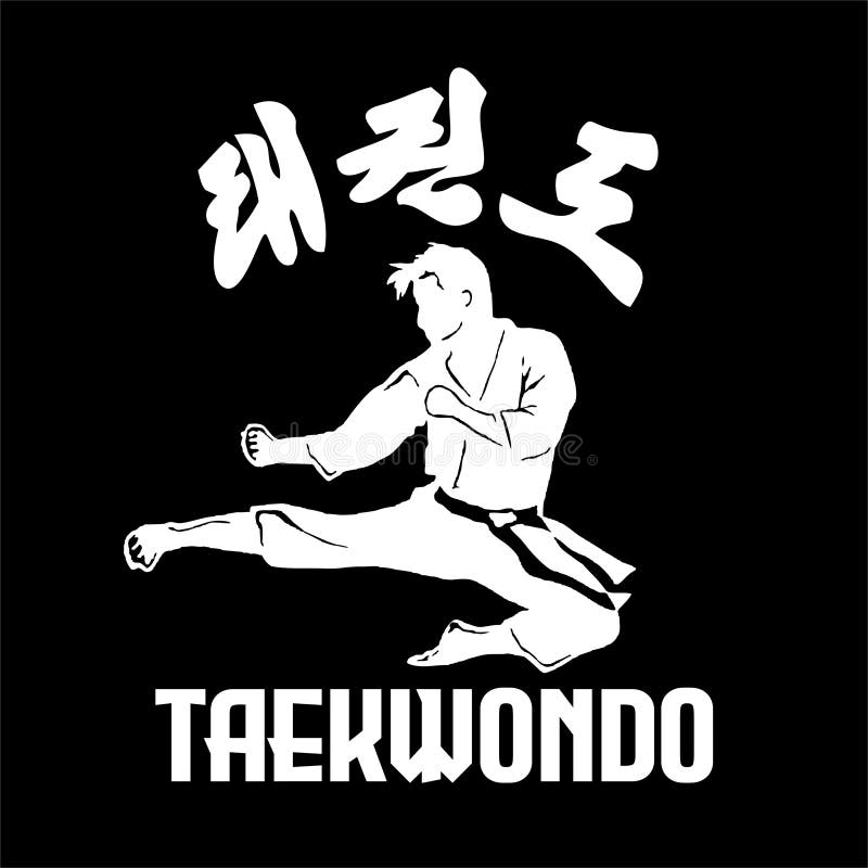 Taekwondo logo vector stock illustration. Illustration of kick - 262267854