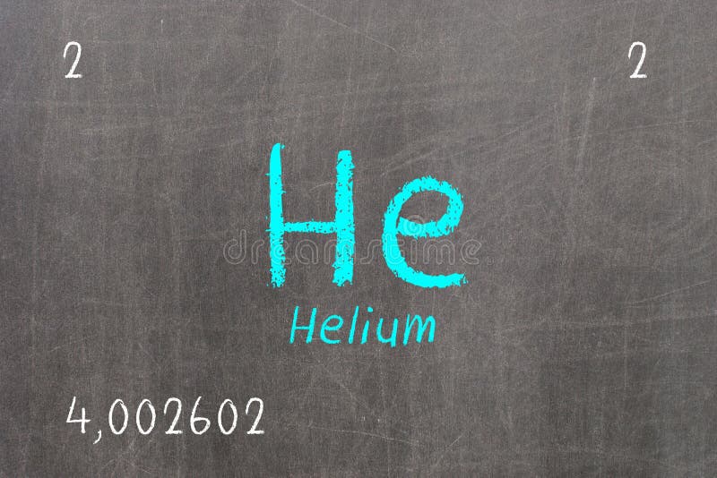 Tafel Mit Periodensystem, Helium Stock Abbildung - Illustration von ...