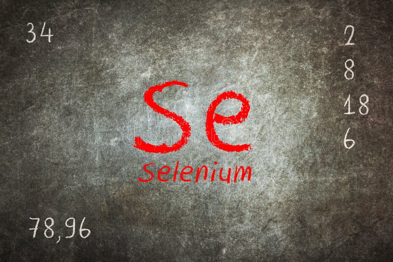 Tafel Mit Periodensystem, Selen Stock Abbildung - Illustration von ...