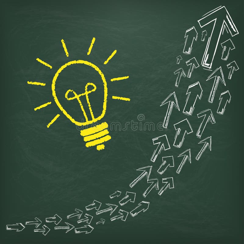 Tafel-Pfeil-Wachstum vektor abbildung. Illustration von pfeile - 53574541