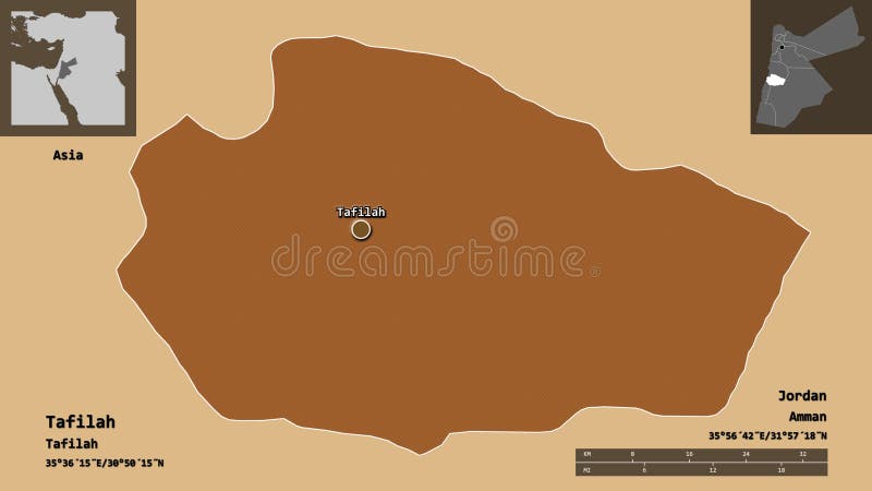 Tafilah, Province of Jordan,. Previews. Pattern Stock Illustration ...