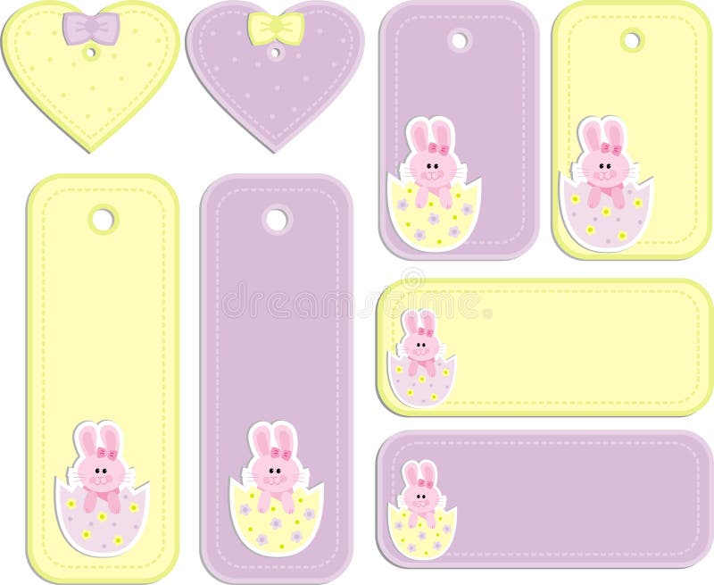 Tag stock vector. Illustration of happy, bunny, game - 18196856