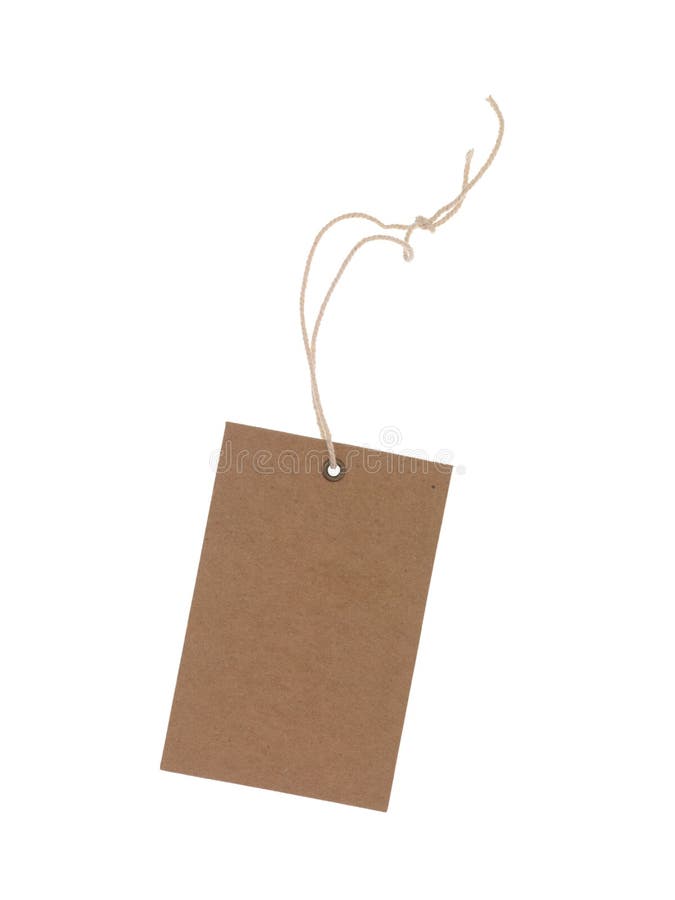 Old Paper Cloth Tag or Label Set Isolated Stock Photo - Image of paper ...