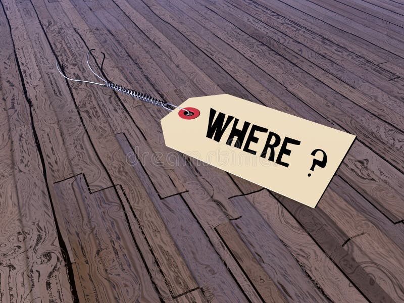 Tag Asking Where - 3D Render Stock Illustration - Illustration of ...
