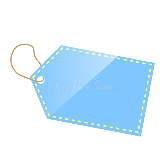 Tag azul ilustração stock. Ilustração de sinal, azul - 91738826