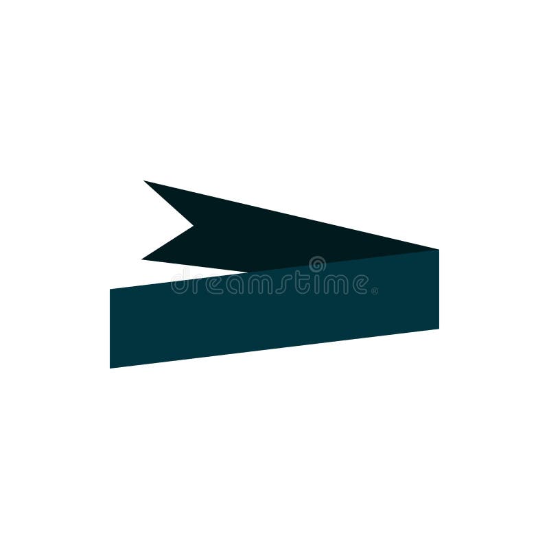 Tag, Banner, for Text, Post Color Icon Stock Illustration ...