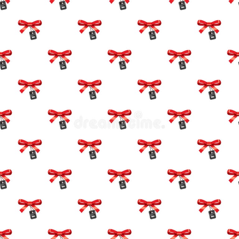 Tag with Bow with Discount Pattern Stock Vector - Illustration of ...