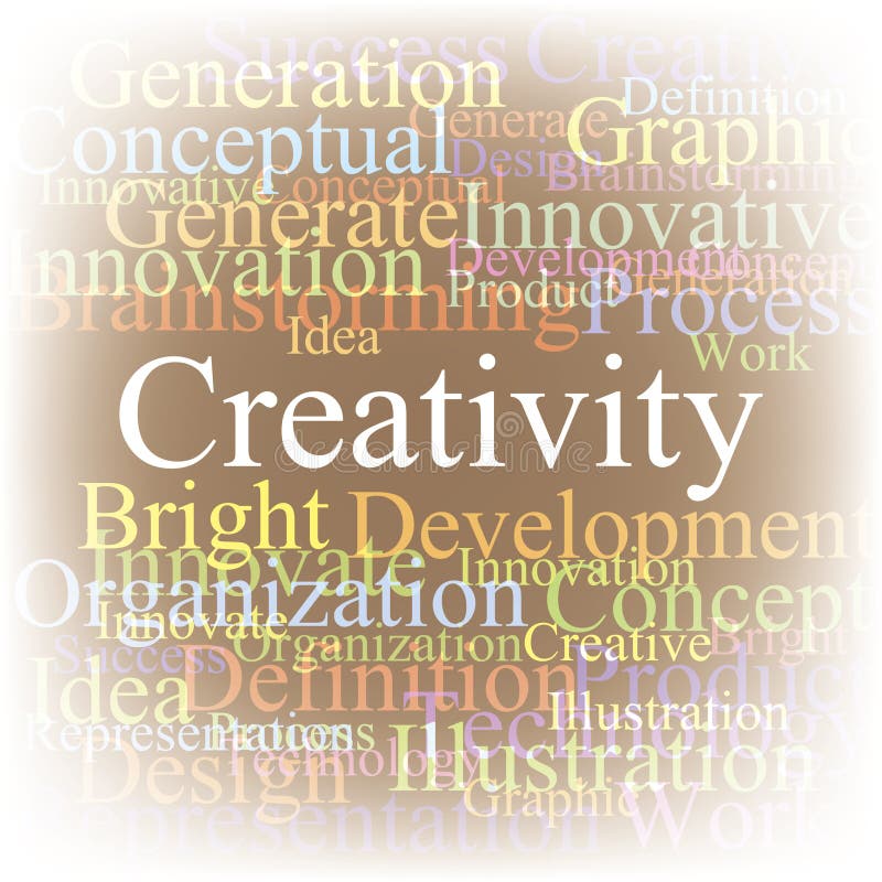 Creativity Word Cloud stock vector. Illustration of tagcloud - 18658421