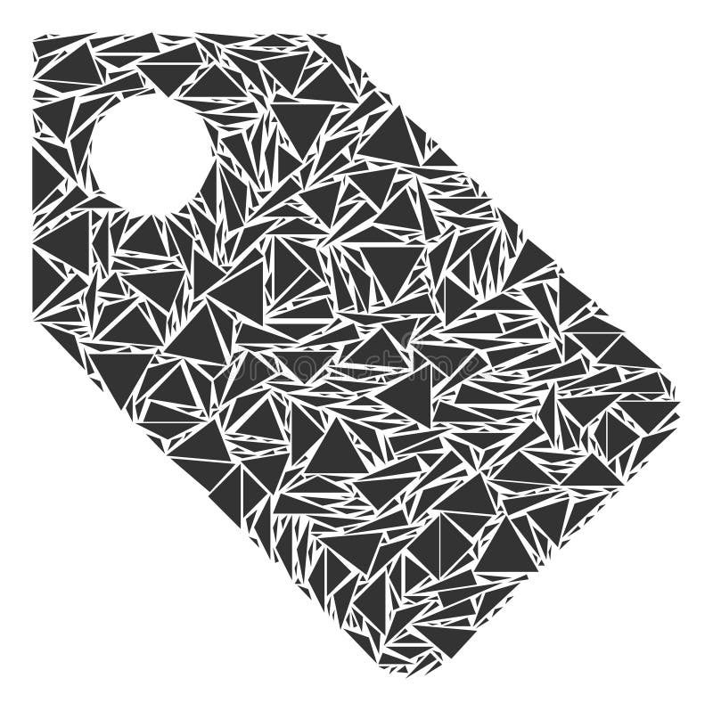 Tag Collage of Triangles stock vector. Illustration of clip - 119925265