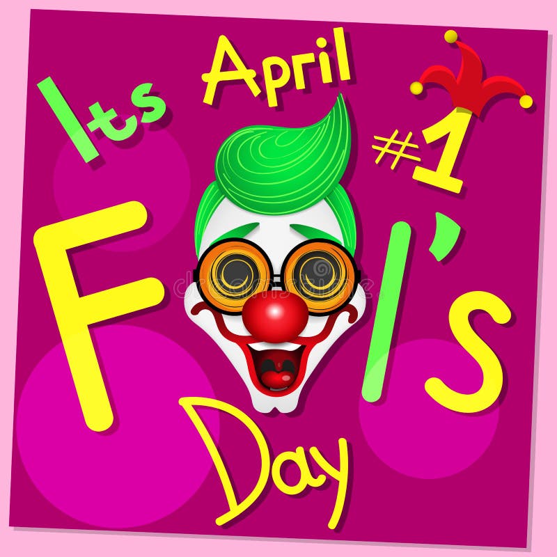 April Fool-` s Tag vektor abbildung. Illustration von zeichen - 112413011