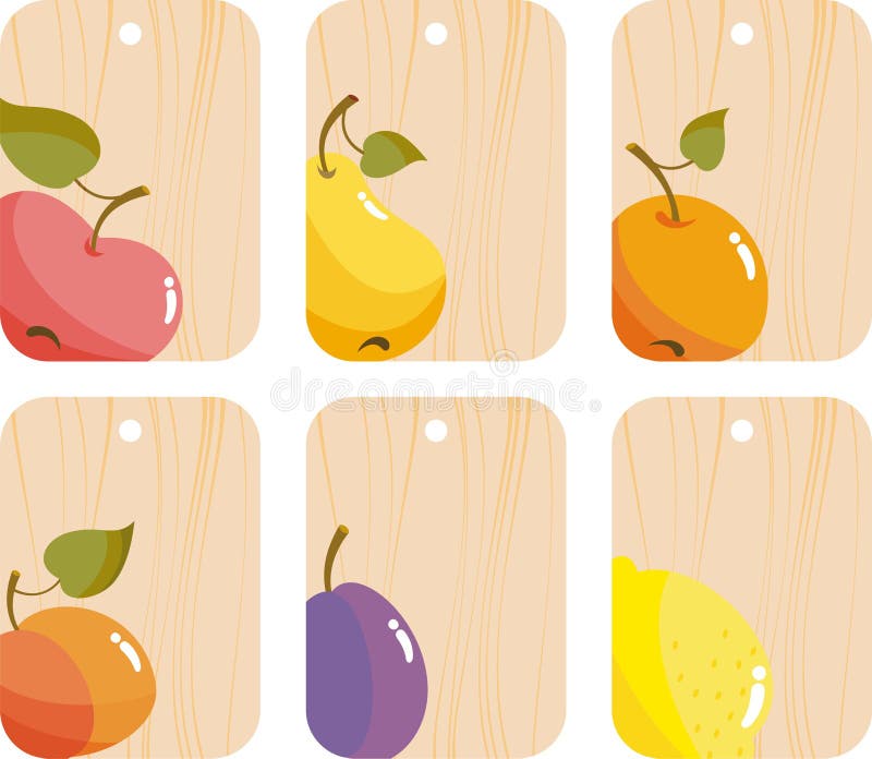 Tag with fruit stock vector. Illustration of lime, list - 14454105