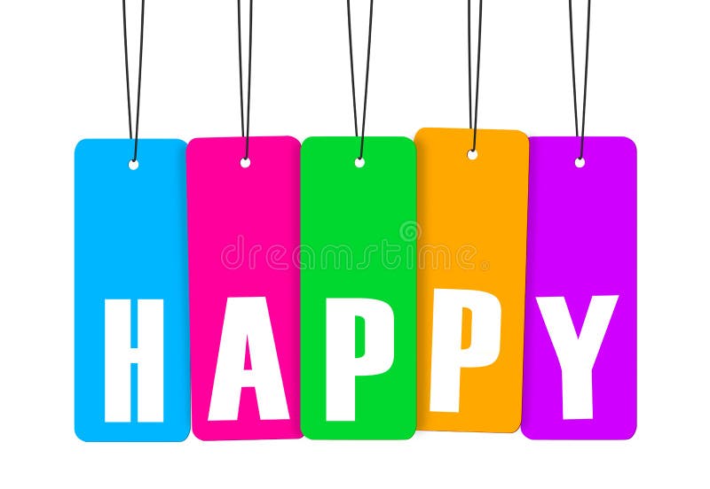 Tag Happy stock illustration. Illustration of modern - 40503343