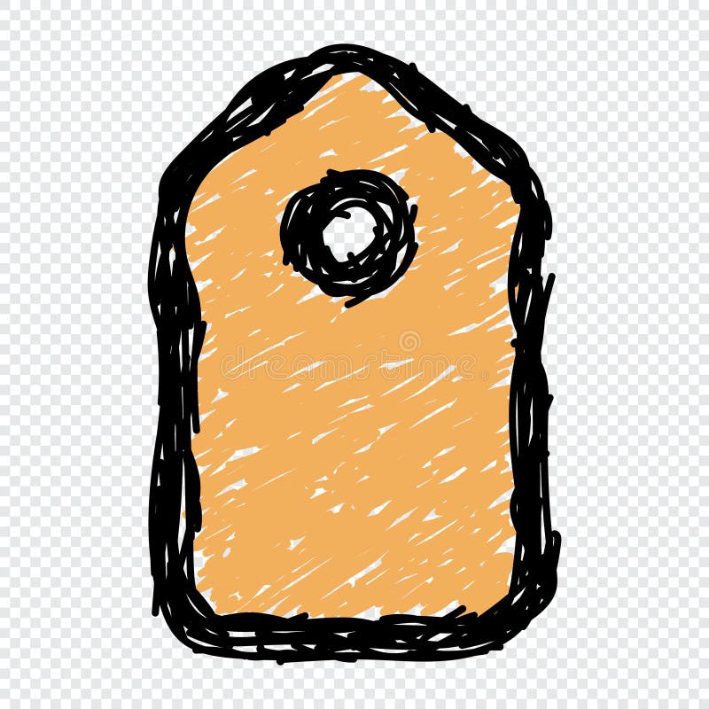 Tag Icon. User Interface Concept. Tag Doodle Hand Drawn Icon Stock ...