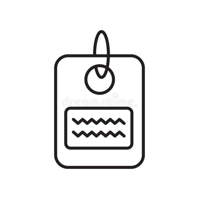 Tag Icon Vector Isolated on White Background, Tag Sign , Sign and ...