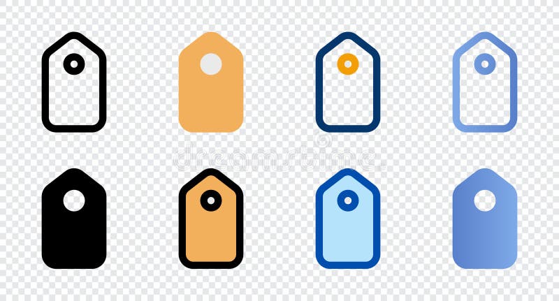 Tag Icons in Different Style. Tag Icons. Different Style Icons Set ...