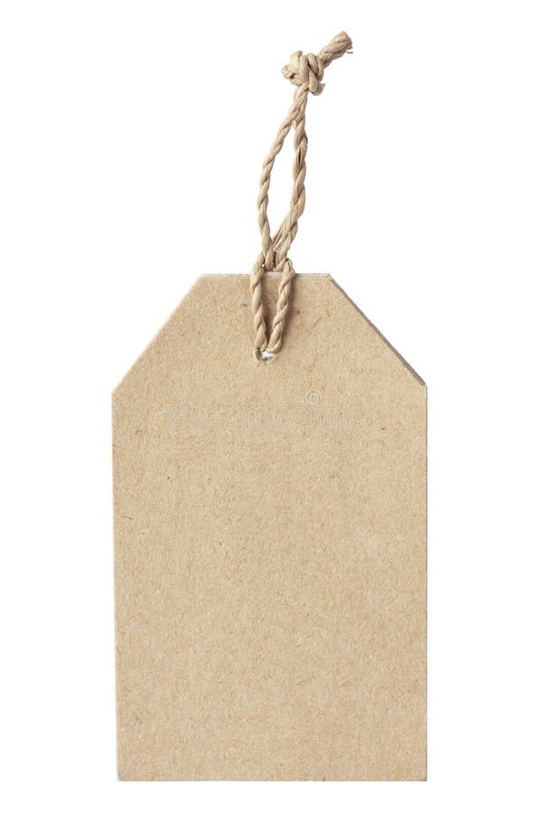 Torn Cardboard Tag stock image. Image of string, torn - 9812879