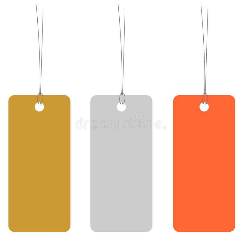 Tag label stock vector. Illustration of white, tied, label - 9618330