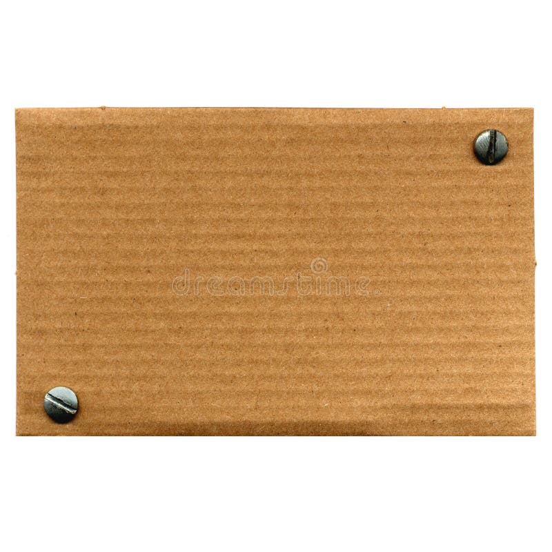 Tag label stock photo. Image of note, brown, tied, isolated - 9690670