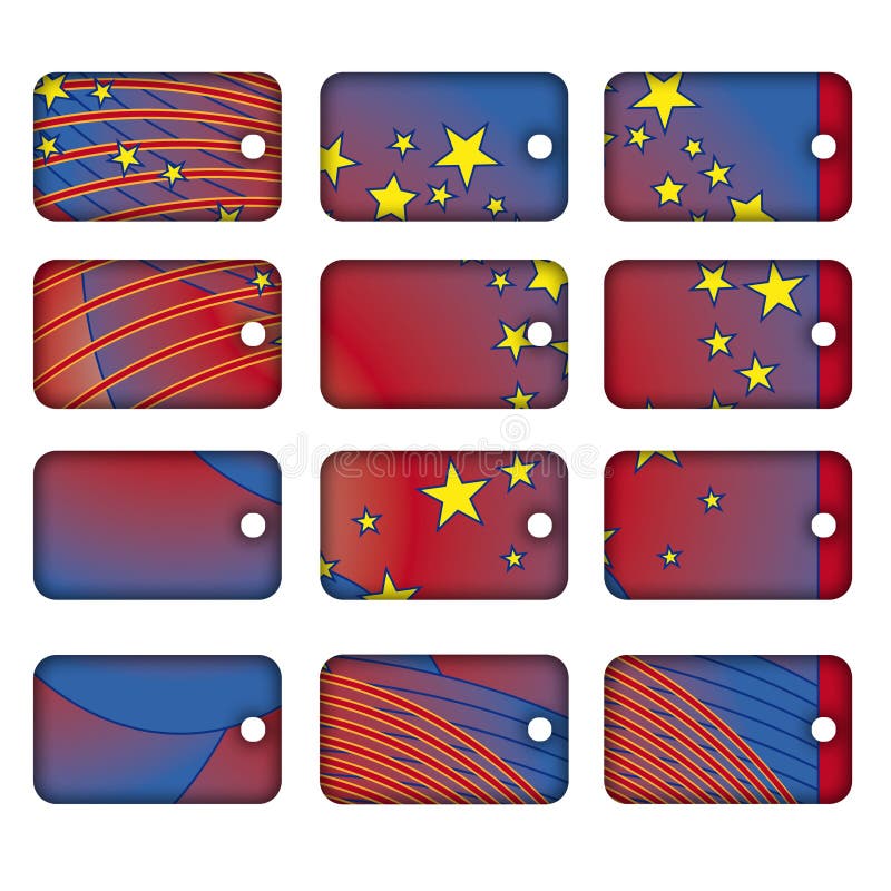 Tag or label collection stock illustration. Illustration of store - 7143485