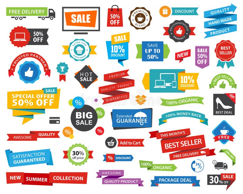 Tag Label Sticker Banner Vector Stock Vector - Illustration of object ...