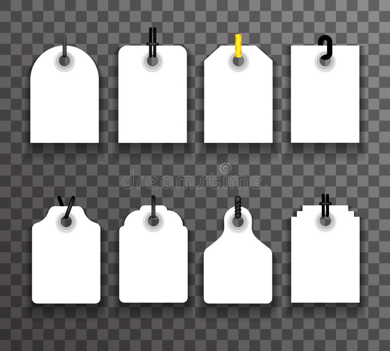 Tag Label Tally Set Price Info Sale Stock Vector - Illustration of mark ...