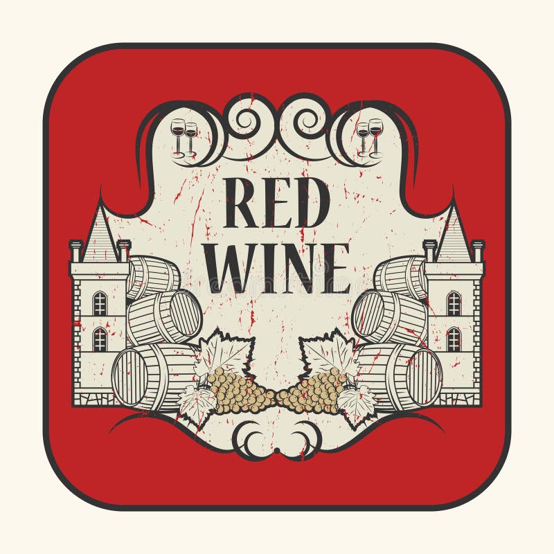 Premium Wine and Beer Label Tag Sticker for Advertisement Stock Vector ...