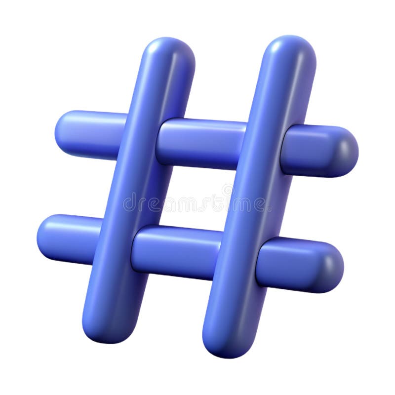 At Tag Mark Icon Mark 3d Cartoon Style Illustration Generative AI Stock ...