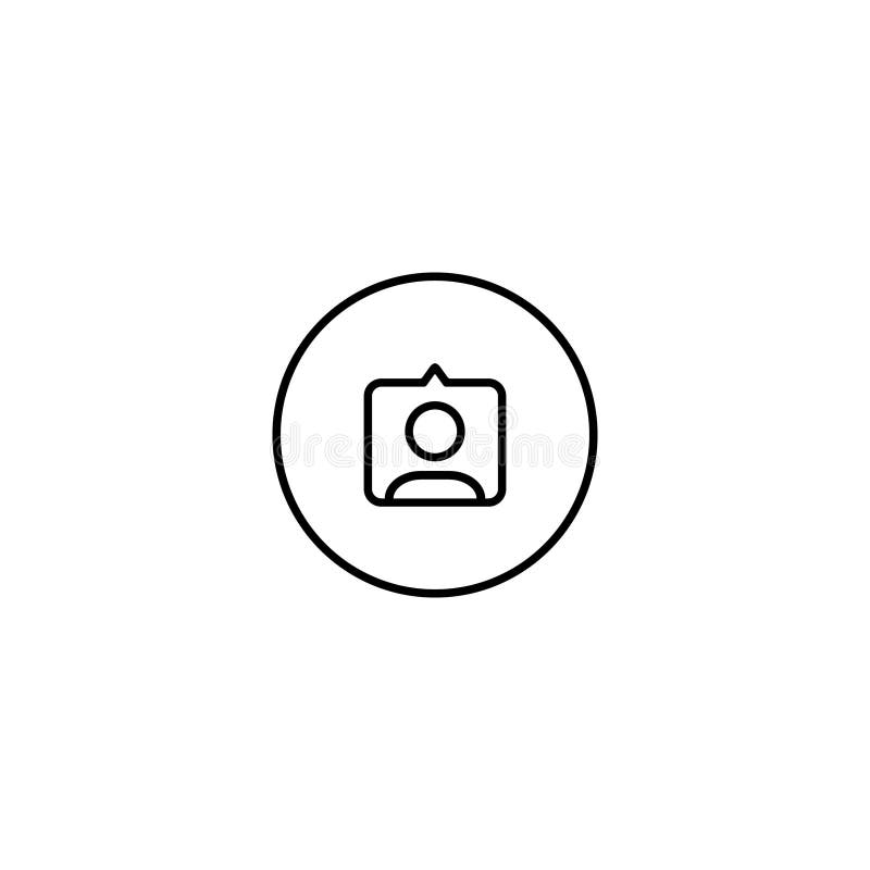 People Button Icon Vector of Social Media Element Stock Vector ...