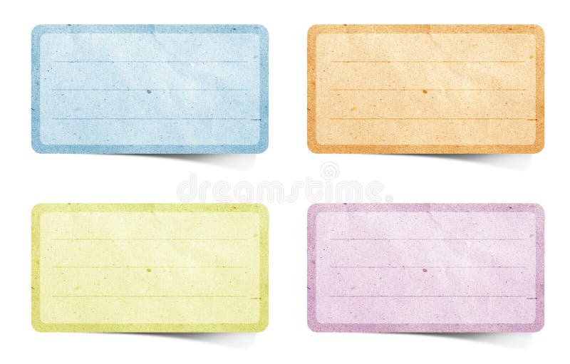 Tag recycled paper craft stock image. Image of craft - 19507909