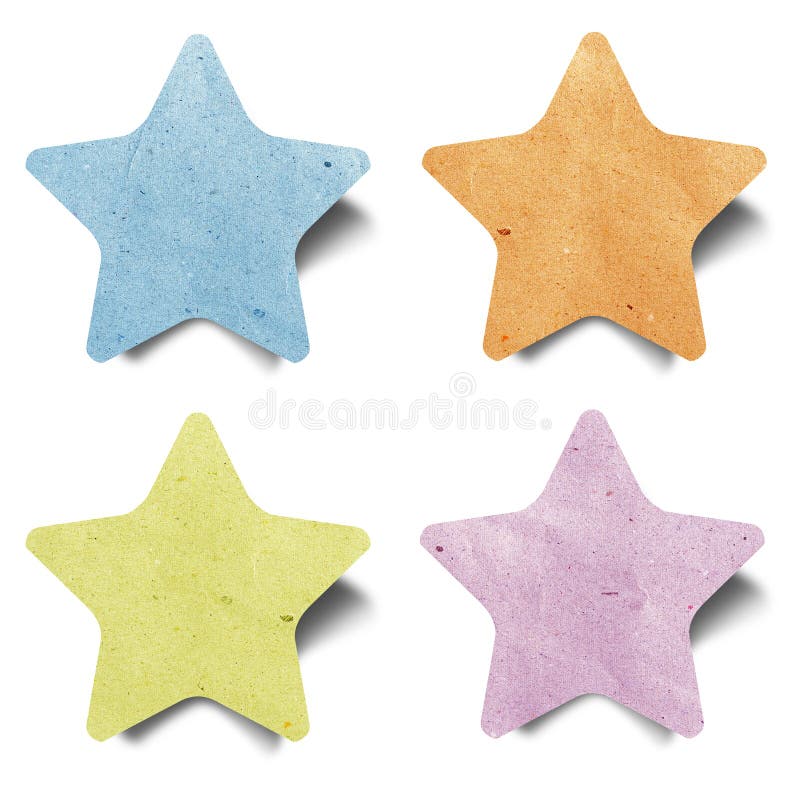 Star recycled paper craft stock image. Image of note - 20706417