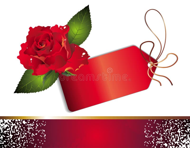 Rose and envelope stock vector. Illustration of compliment - 22533832
