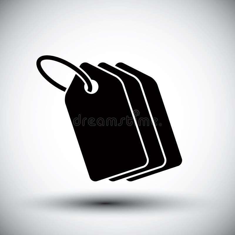 Tag Retail Theme Vector Simple Single Color Icon. Stock Vector ...