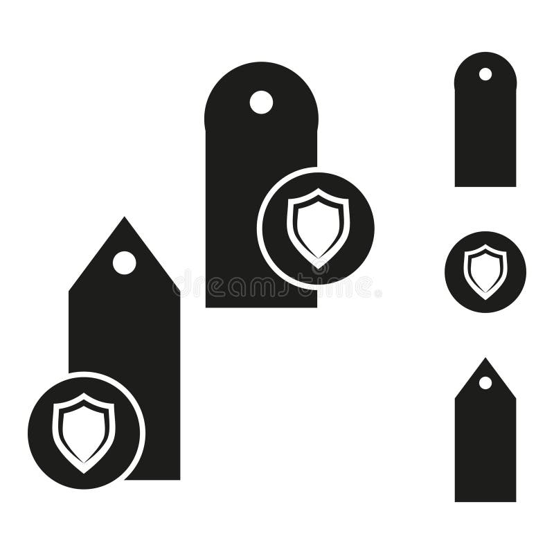 Tag Set Icons. Shield Symbol. Security Badge. Vector Illustration. EPS ...