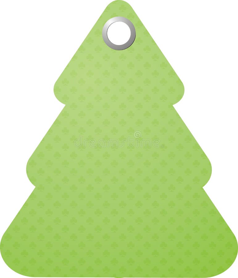 Tag in the Shape of the Tree Stock Vector - Illustration of label, toys ...