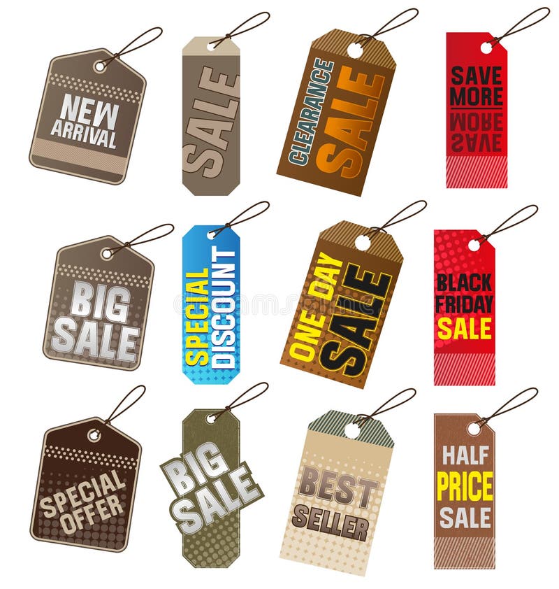 Tag stock vector. Illustration of graphic, discount, retail - 44826731