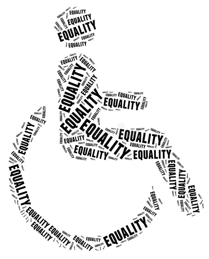 Tag or Word Cloud Disability Related Stock Illustration - Illustration ...