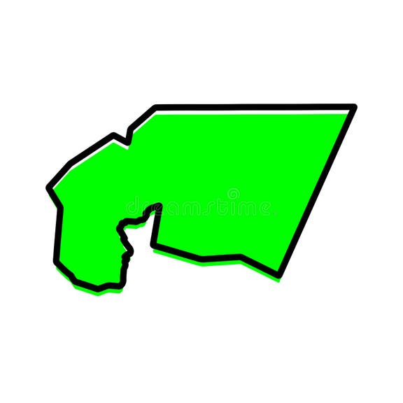 Tagant Region of Mauritania Vector Map Design Stock Vector ...