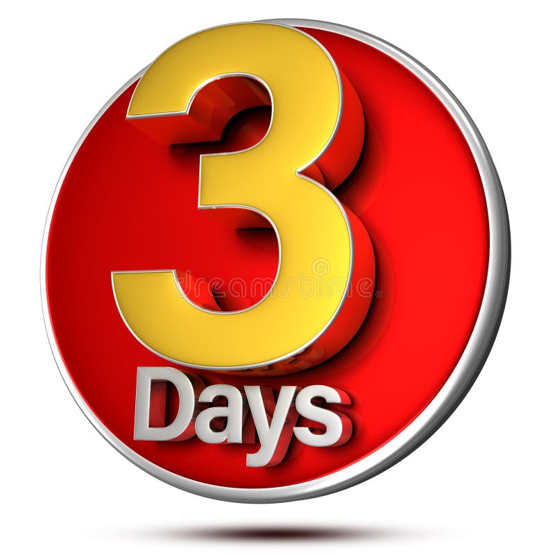 3-Tage-Symbol stock abbildung. Illustration von management - 167373325