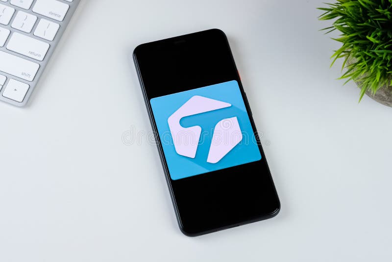 Tagged App Logo on a Smartphone Screen. Editorial Photography - Image ...