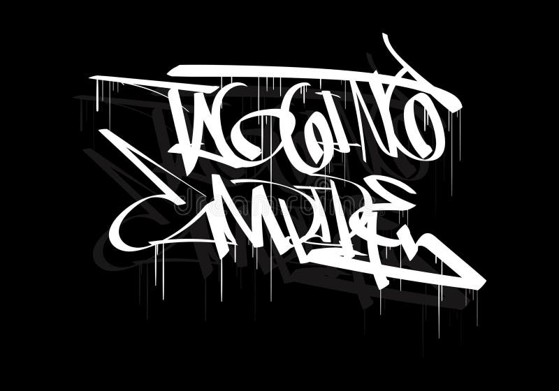 TAGGING EMPIRE Graffiti Tag Style Design Stock Vector - Illustration of ...